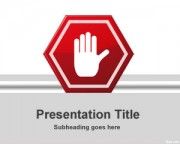Halt PowerPoint Template - Free PowerPoint Templates