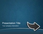 Blue Arrow PowerPoint Template - Free PowerPoint Templates