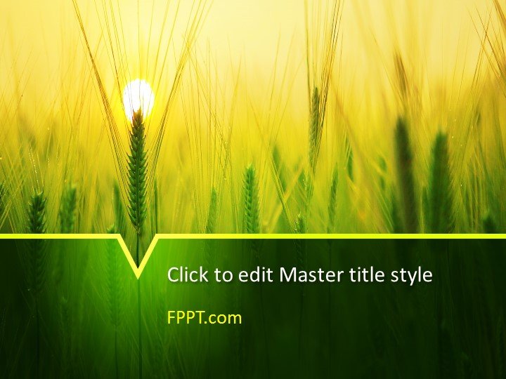 Free Agriculture PowerPoint Template - Free PowerPoint Templates
