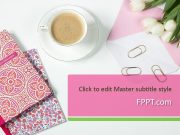 Pink Coffee PowerPoint Theme - Free PowerPoint Templates