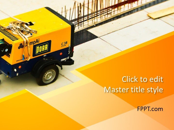 Free Yellow Construction PowerPoint Template - Free PowerPoint Templates