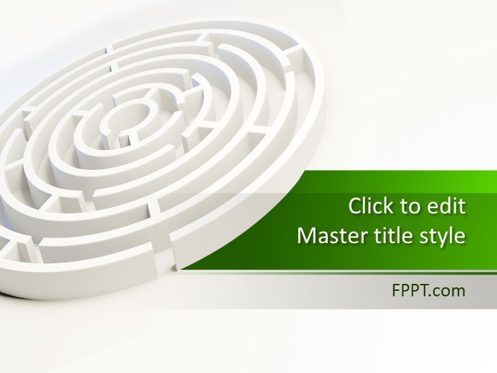 Free Labyrinth PowerPoint Background Design - Free PowerPoint Templates
