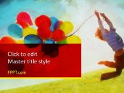 Free Balloons for Kids PowerPoint Template - Free PowerPoint Templates