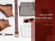 Free Men's Clothing PowerPoint Template - Free PowerPoint Templates