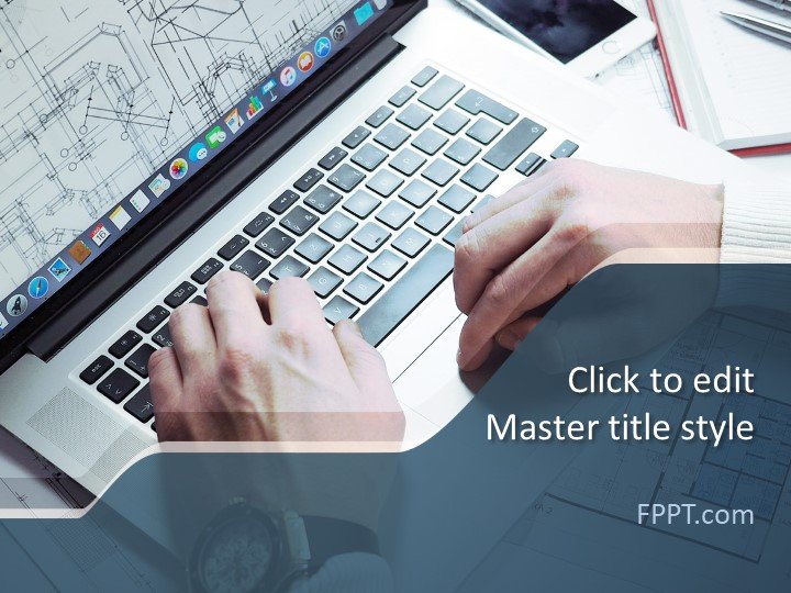 Free Architect CAD PowerPoint Template - Free PowerPoint Templates