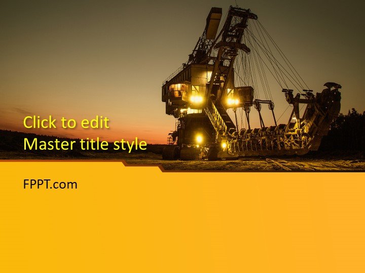 Free Heavy Equipment PowerPoint Template - Free PowerPoint Templates