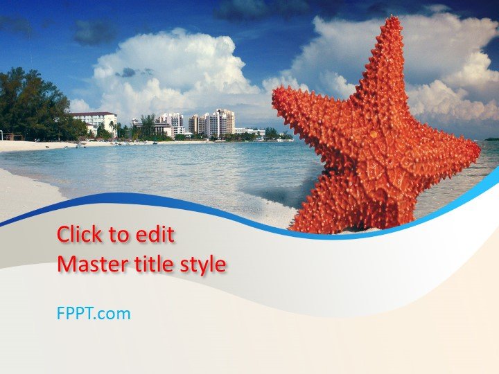 Free Starfish PowerPoint Template - Free PowerPoint Templates