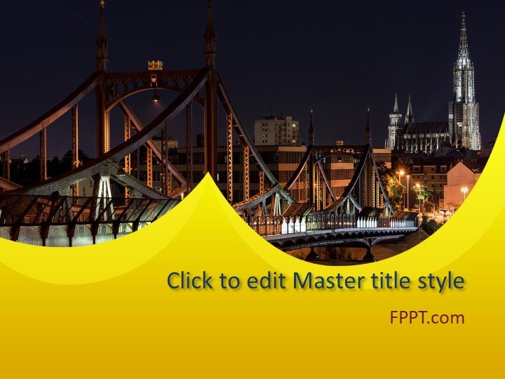 Free Bridge PowerPoint Template - Free PowerPoint Templates