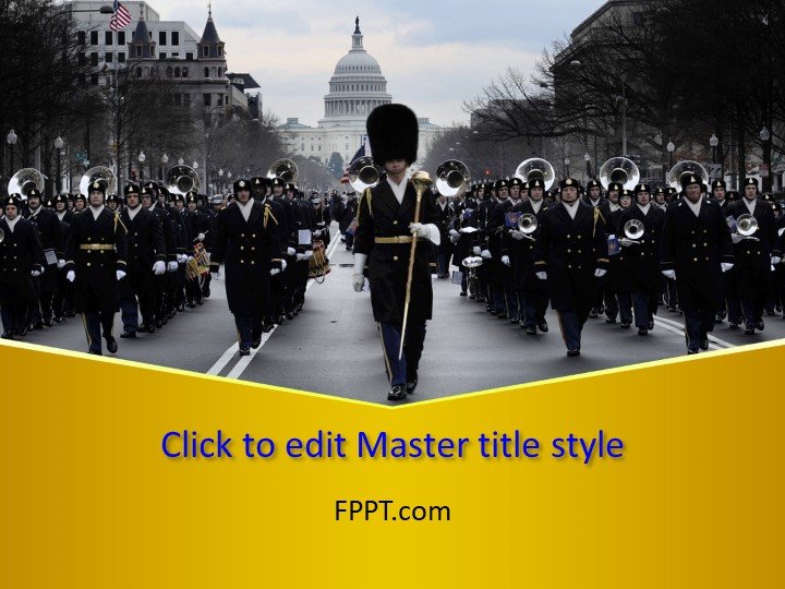 Free Brass Band PowerPoint Template - Free PowerPoint Templates