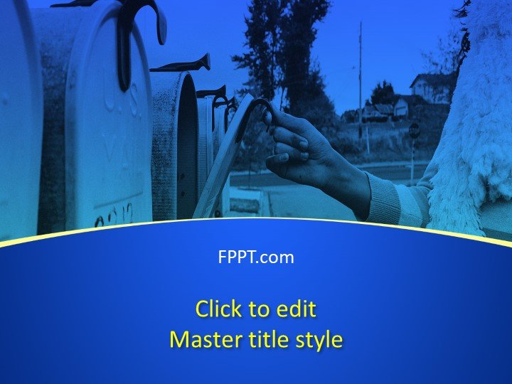 Free Mailbox PowerPoint Template - Free PowerPoint Templates