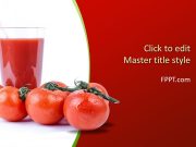 Free Tomato Juice PowerPoint Template - Free PowerPoint Templates