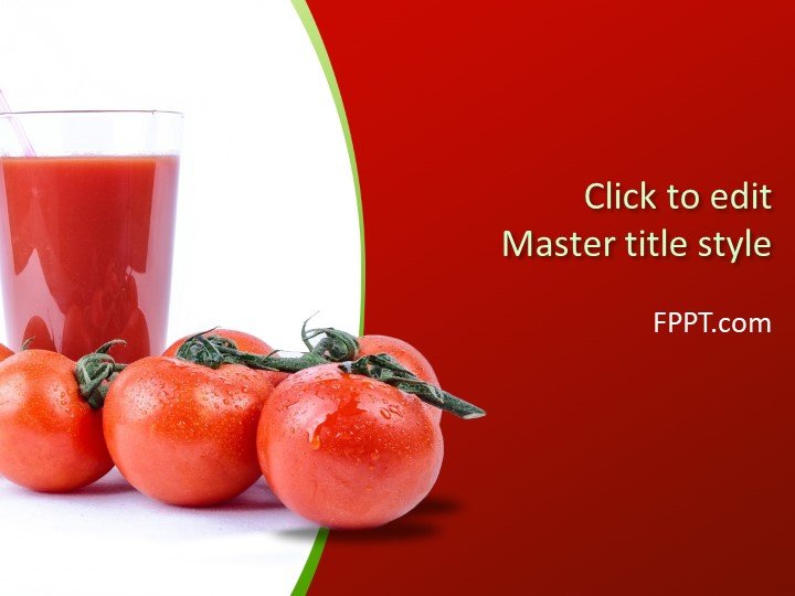 Free Tomato Juice PowerPoint Template - Free PowerPoint Templates