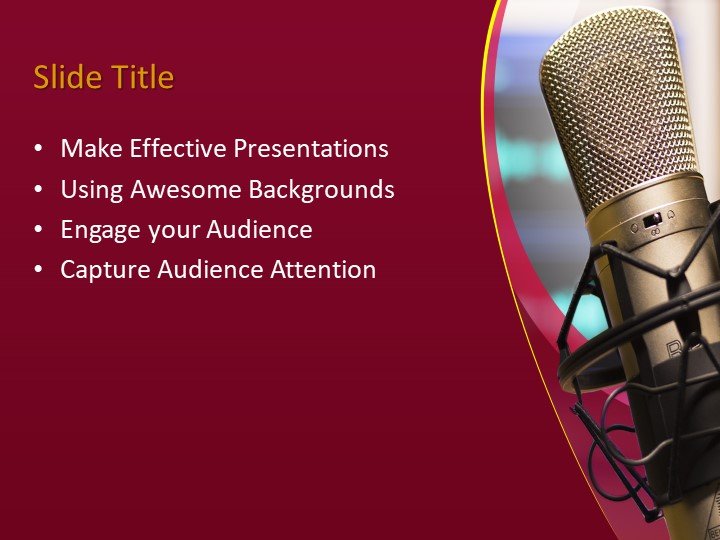 160190-microphone-template-4x3-3 - Free PowerPoint Templates