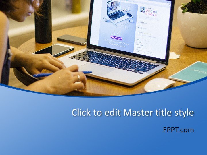 Free Web Designer Working in Computer PowerPoint Template - Free ...