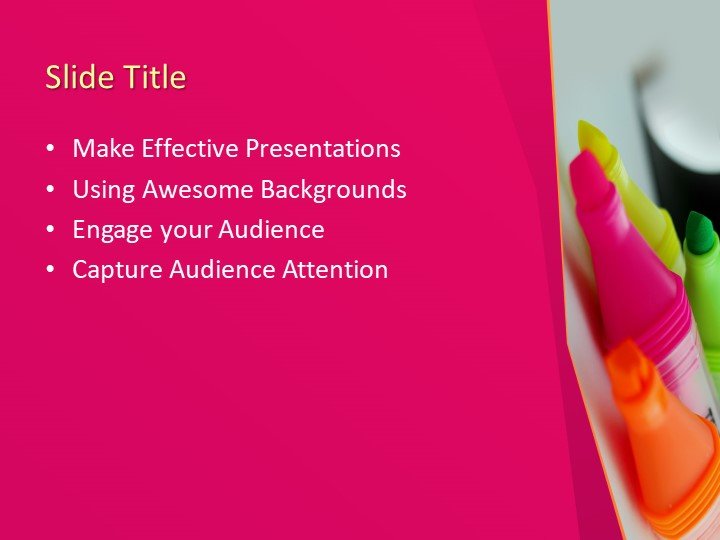 160203-markers-template-4x3-3 - Free PowerPoint Templates