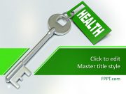 Free Key to Health PowerPoint Template & Presentation Slides