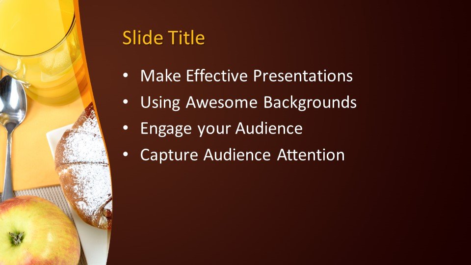 Free Continental Breakfast PowerPoint Template - Free PowerPoint Templates
