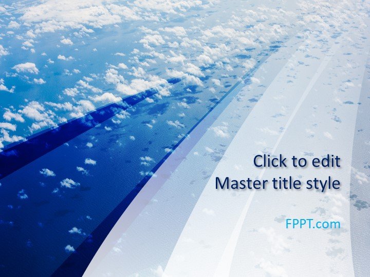 Free Sky Blue Background PowerPoint Template - Free PowerPoint Templates Free Sky Blue Background PowerPoint Template - Free PowerPoint Templates
