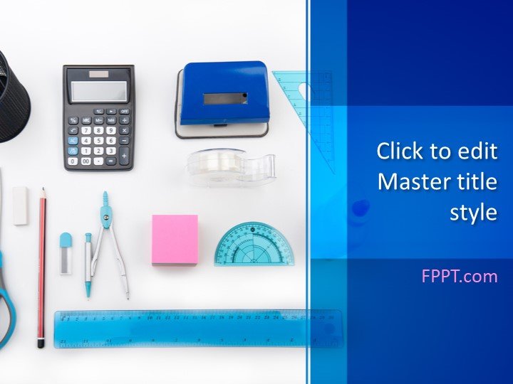 Free Office Supplies PowerPoint Templates - Free PowerPoint Templates
