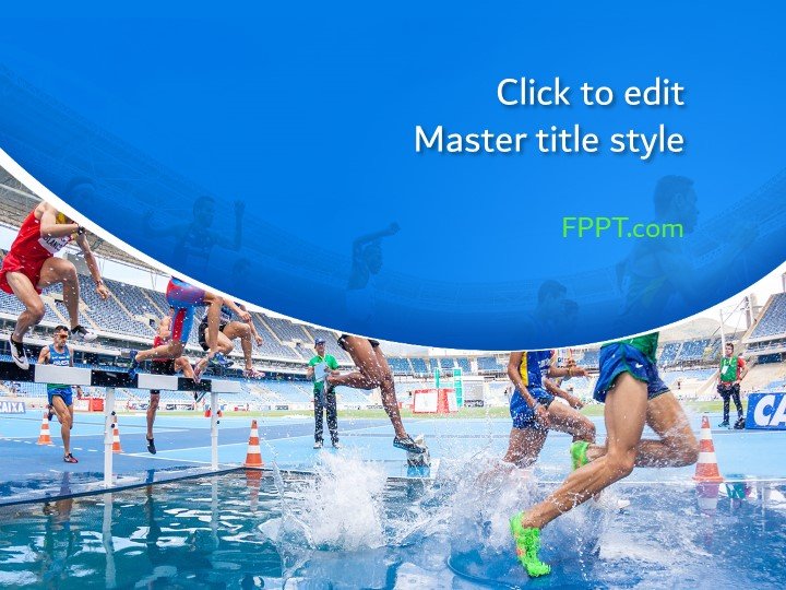 Free Swim PowerPoint Template & Presentation Slides