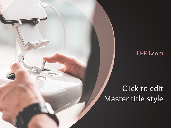 Free Flying Drone PowerPoint Template - Free PowerPoint Templates
