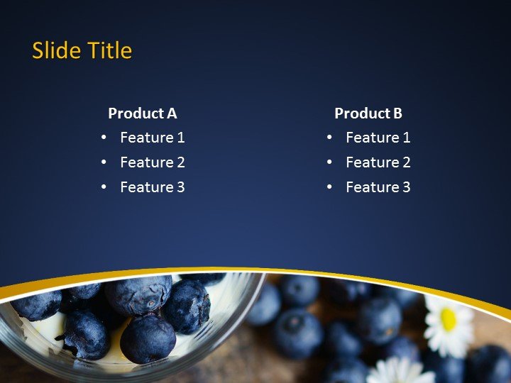 160307-blueberries-template-4x3-4 - Free PowerPoint Templates