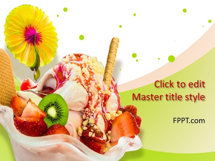 Free Ice-cream PowerPoint Template - Free PowerPoint Templates