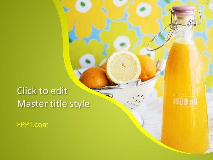 Free Juice PowerPoint Template - Free PowerPoint Templates Free Juice PowerPoint Template - Free PowerPoint Templates