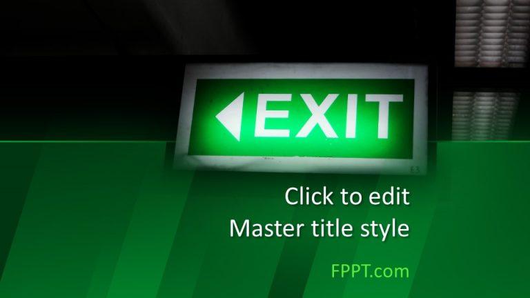 160354-exit-template-16x9-1 - Free PowerPoint Templates