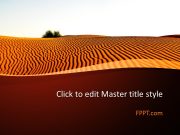 Free Arid Desert PowerPoint Template - Free PowerPoint Templates