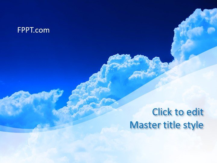 Free Air PowerPoint Template - Free PowerPoint Templates