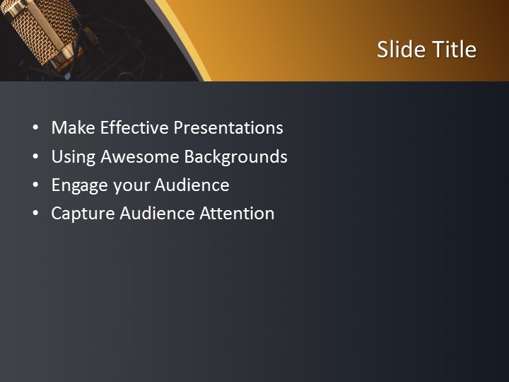 160394-microphone-template-4x3-2 - Free PowerPoint Templates