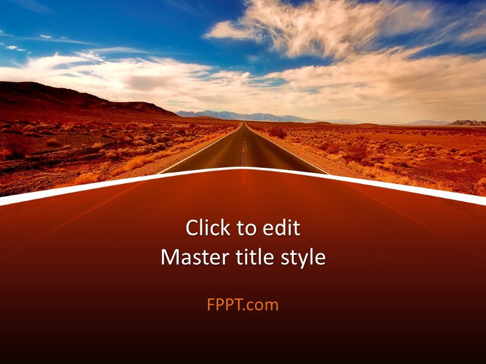 Free Road PowerPoint Templates