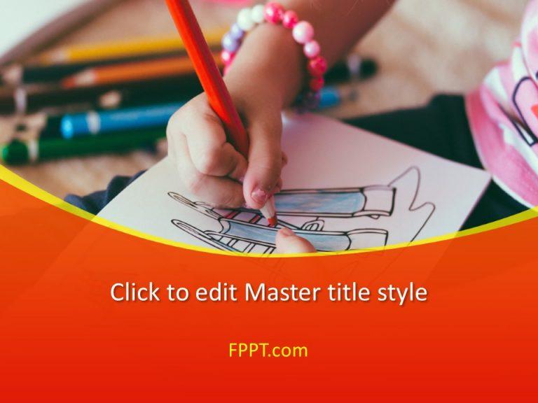 Free Coloring Book PowerPoint Template - Free PowerPoint Templates