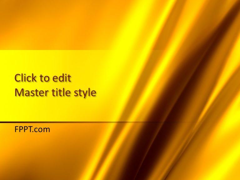 Free Golden PowerPoint Template - Free PowerPoint Templates