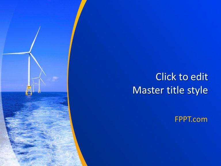 Free Wind Turbine PowerPoint Template - Free PowerPoint Templates