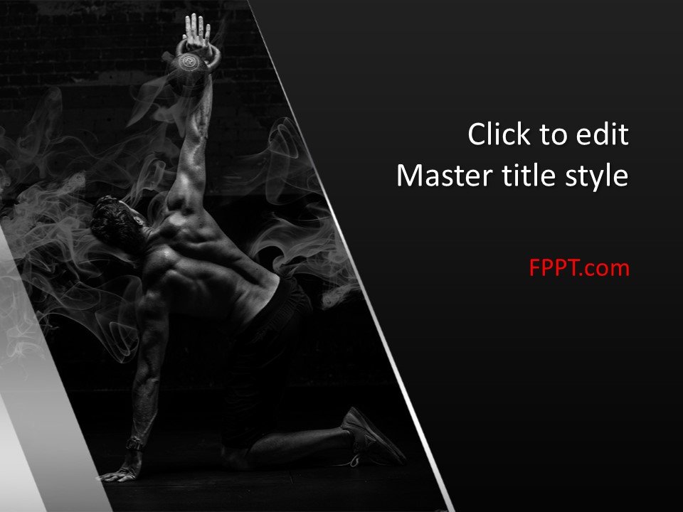 Free Gym Stretching PowerPoint Template - Free PowerPoint Templates