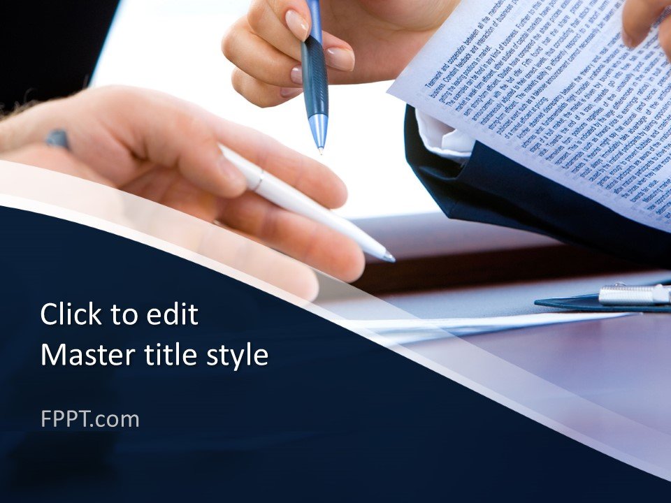 Free Deal PowerPoint Template - Free PowerPoint Templates