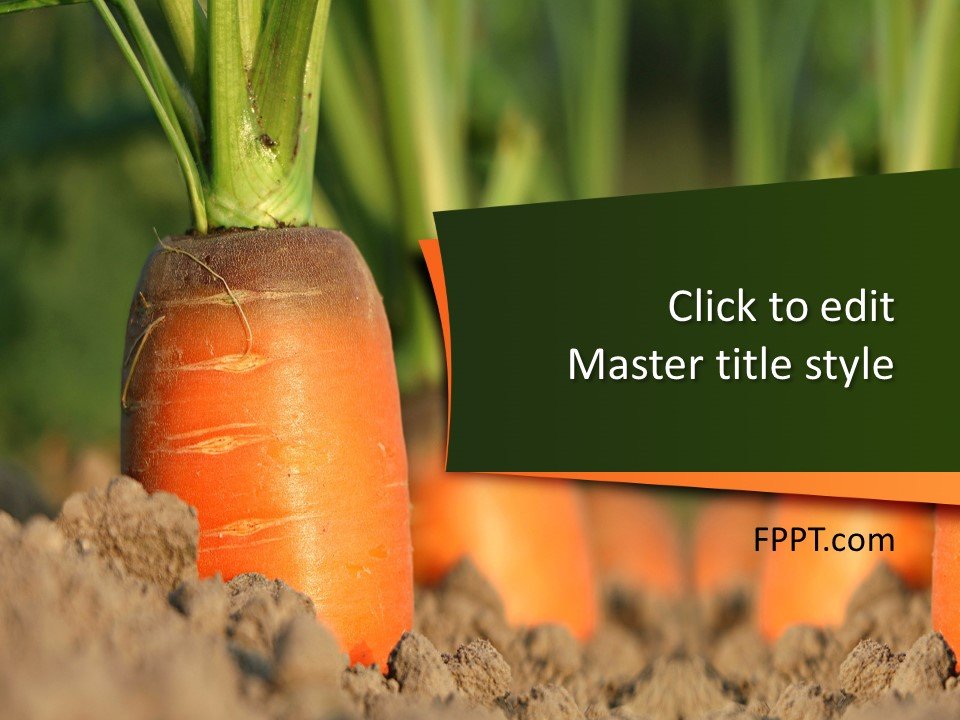 Free Carrot PowerPoint Template - Free PowerPoint Templates Free Carrot PowerPoint Template - Free PowerPoint Templates