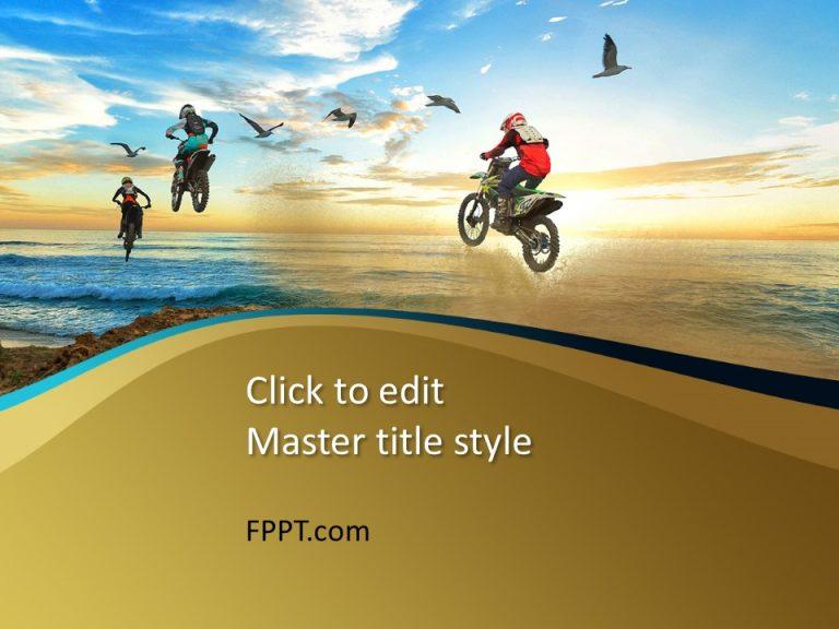 Free Motorcycle Riders PowerPoint Template - Free PowerPoint Templates