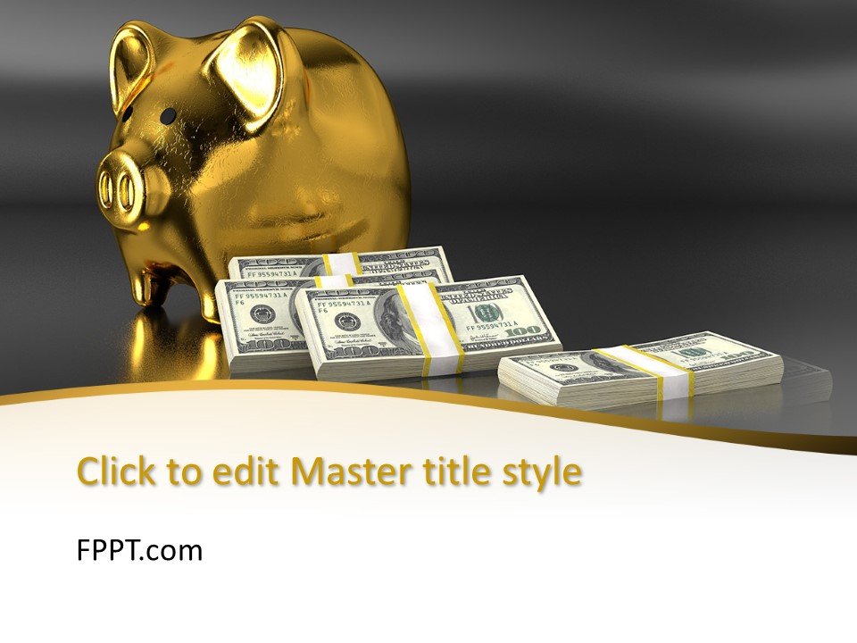 Free Piggy Bank PowerPoint Template - Free PowerPoint Templates Free Piggy Bank PowerPoint Template - Free PowerPoint Templates