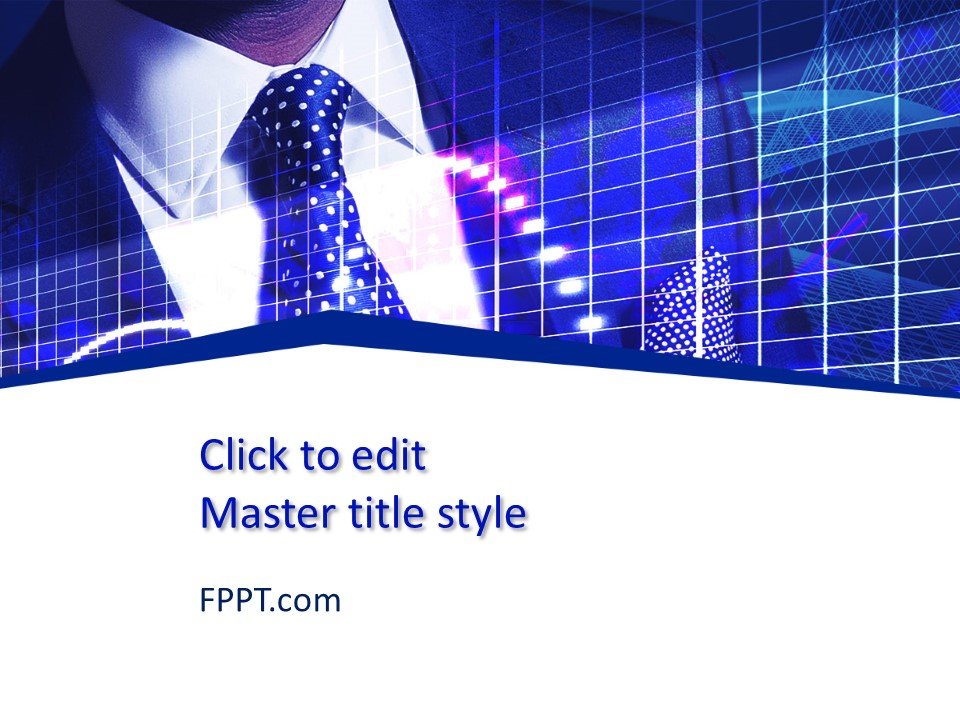 Free Blue & White PowerPoint Templates & Presentation Slides