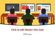 Free Remote Work Revolution PowerPoint template - Free PowerPoint Templates