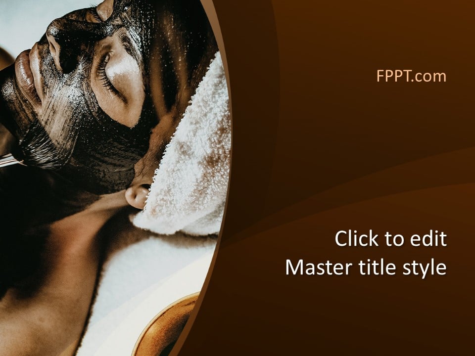 Free Spa Facial Mask PowerPoint Template - Free PowerPoint Templates