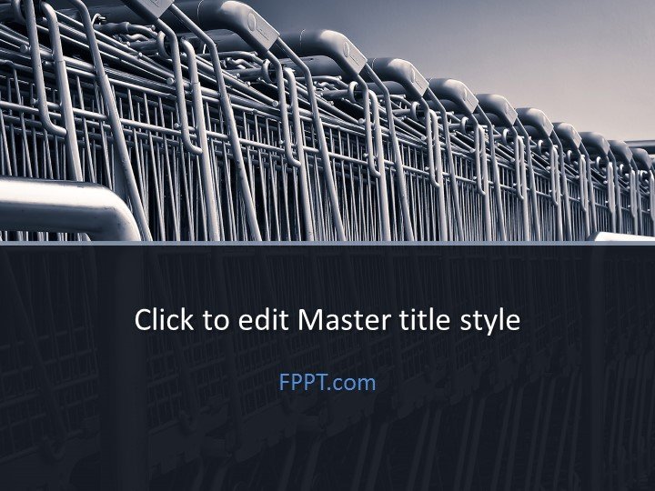 Free Shopping Cart PowerPoint Template - Free PowerPoint Templates