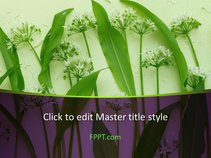 Free Green Leaves PowerPoint Template - Free PowerPoint Templates