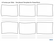 Free 6 Frames per Slide Storyboard Template for PowerPoint - Free ...
