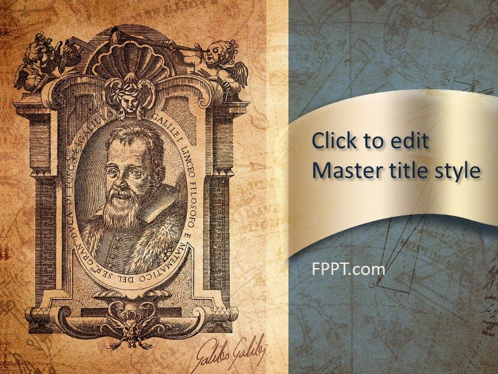 Free Galileo Galilei PowerPoint Template - Free PowerPoint Templates