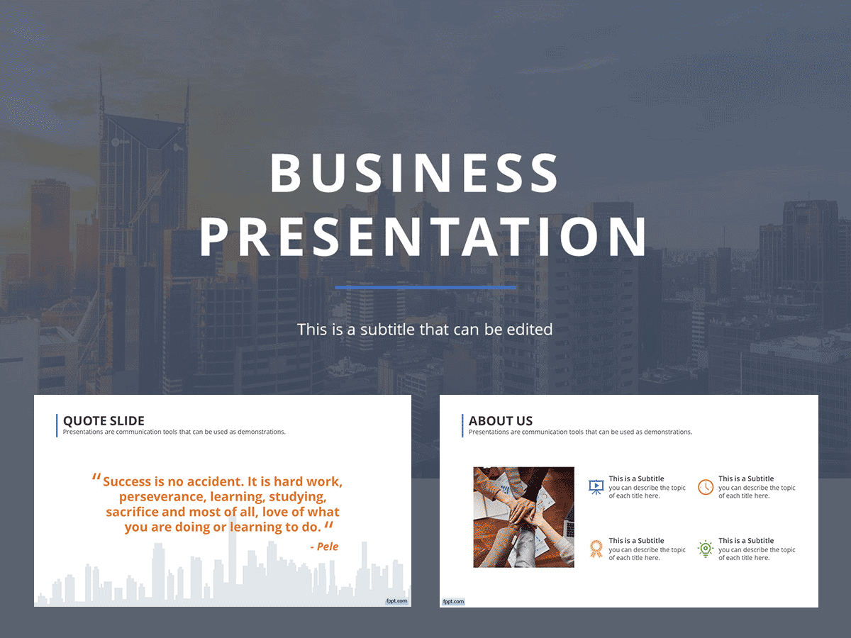 Free Business Presentation Template - Free PowerPoint Templates