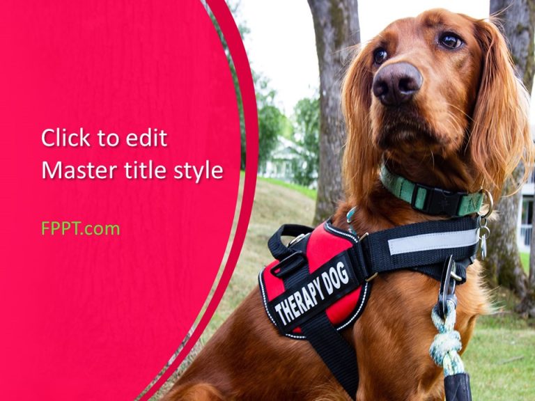 Free Therapy Dog PowerPoint Template